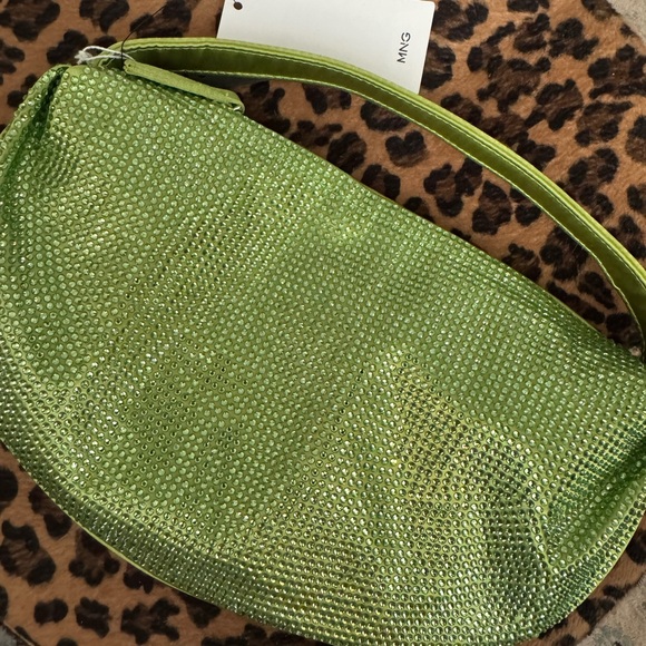Mango | Bags | Mango Green Sparkle Bag | Poshmark